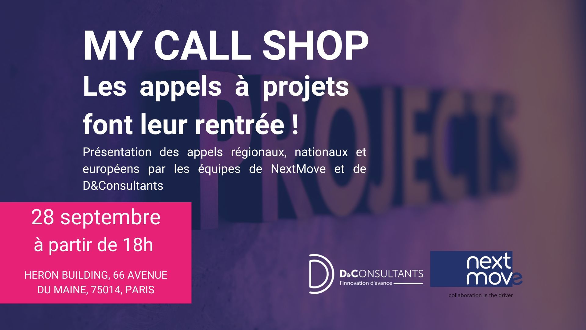 Mycallshop : les appels à projets font leur rentrée